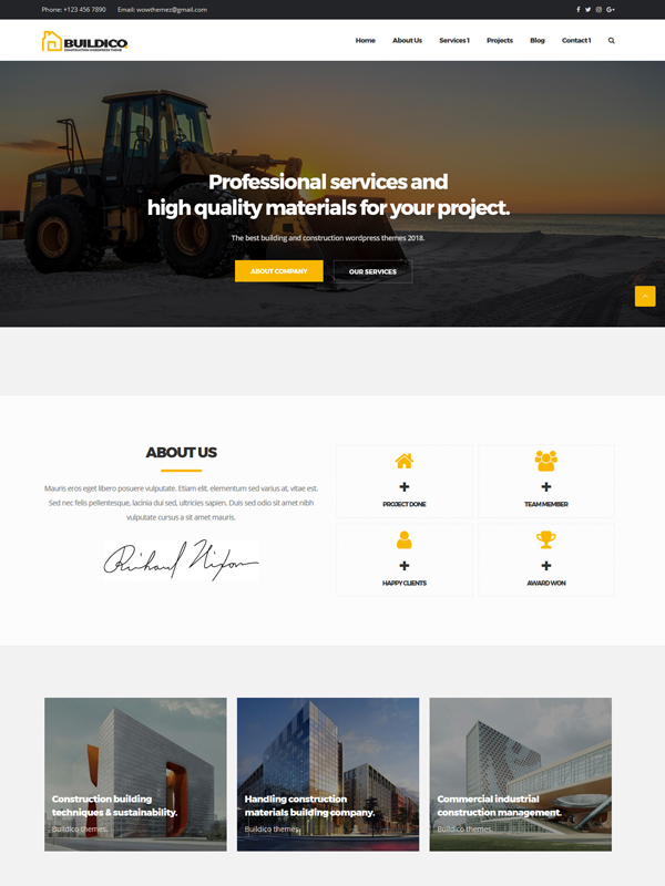 Buildico | construction & building wordpress theme
