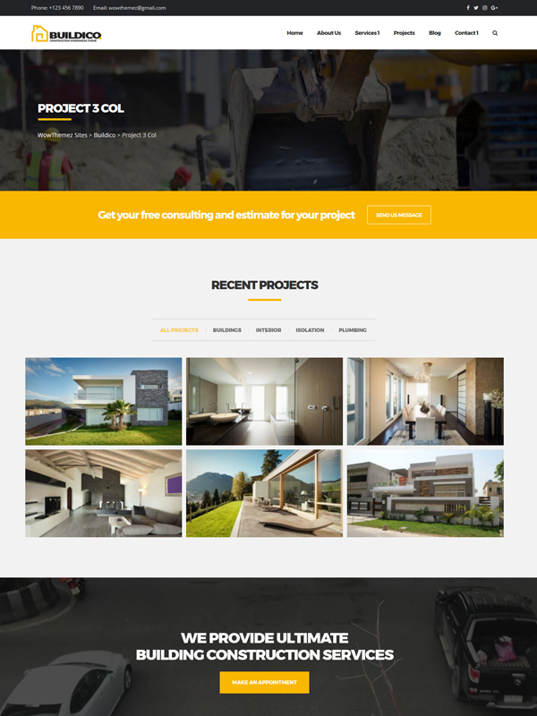 Buildico | construction & building wordpress theme